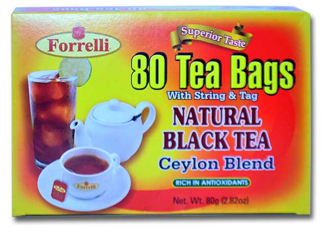 Forrelli Orange Tea 80 Bags - 2.82oz 1/24 - Fauzi & Company, Inc