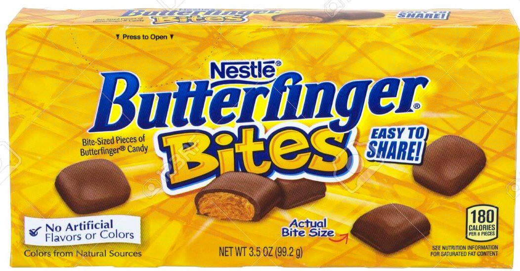 Butterfinger Bites Unwrapped (Theater Box) 2.8oz 1/9ct - Fauzi ...